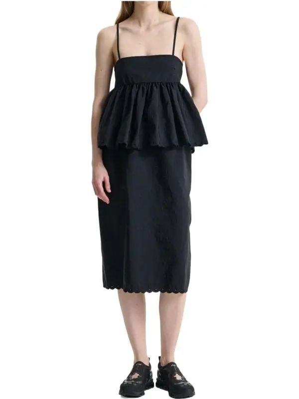Cecilie Bahnsen Ruffled Top - Black