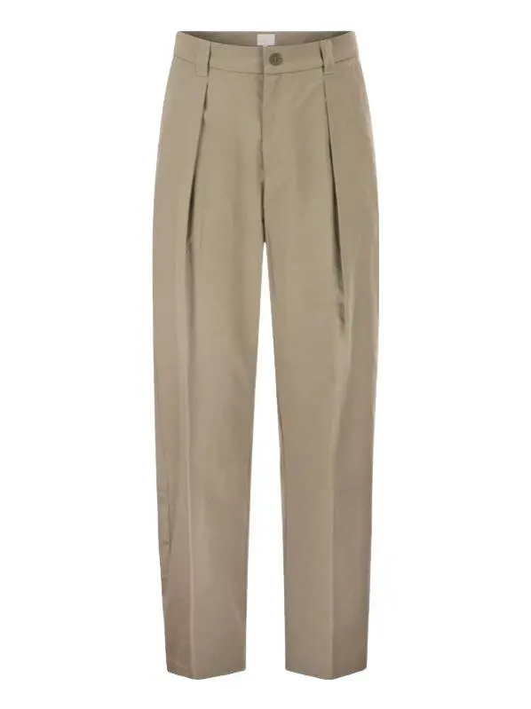 A.p.c. Wide-leg Pleated Trousers - Nude