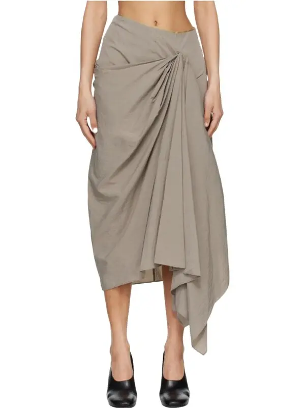 ENTIRE STUDIOS Flowing Skirt - Nude