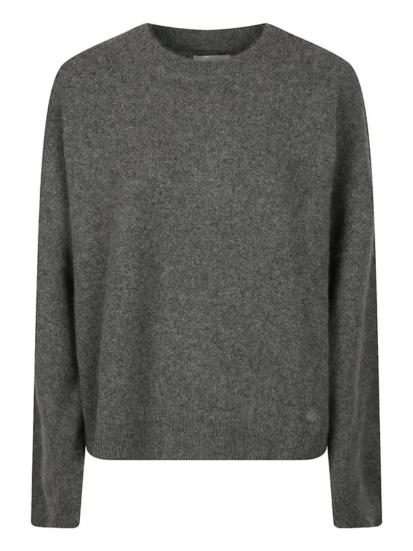 Loulou De Saison Tristan Round Neck Knitted Sweater - Black