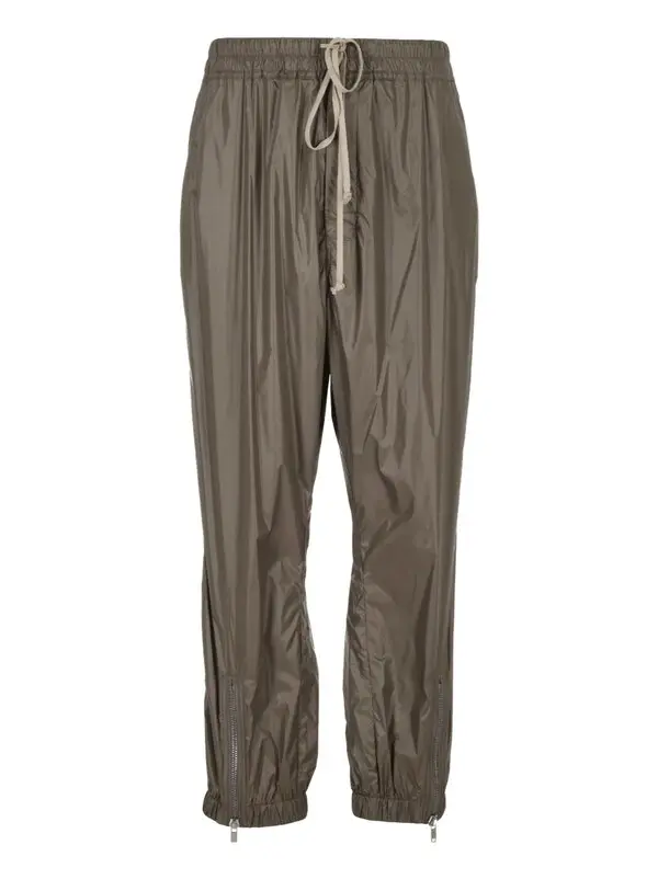 Rick Owens Pleated Drawstring Trousers - Green