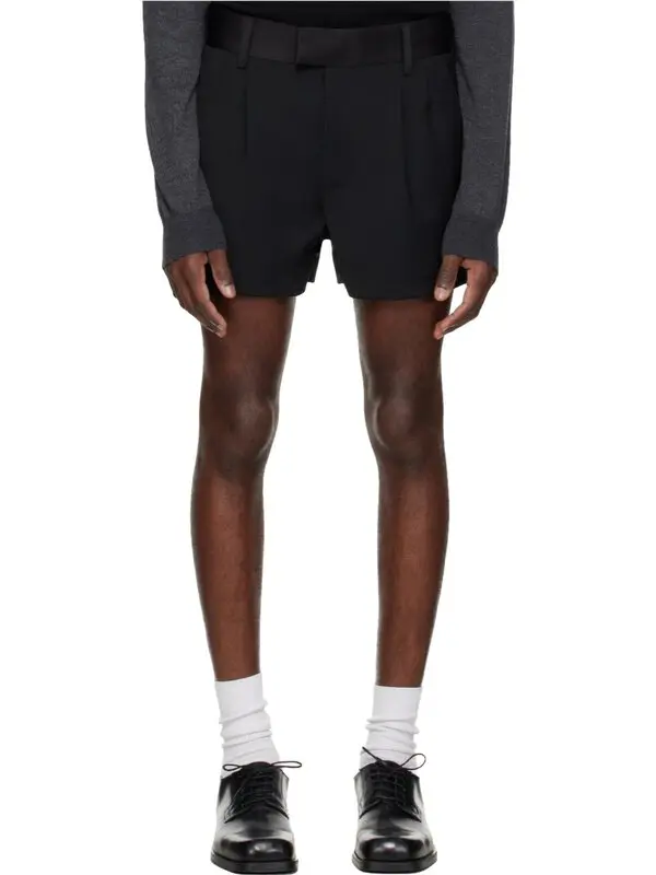 ENTIRE STUDIOS Belt Loop Shorts - Black