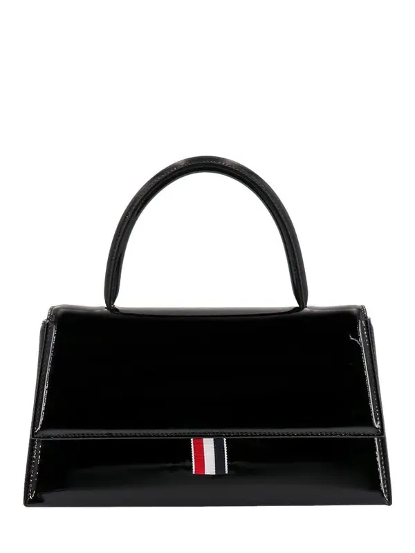 Thom Browne Signature-web Top Handle Bag - Black