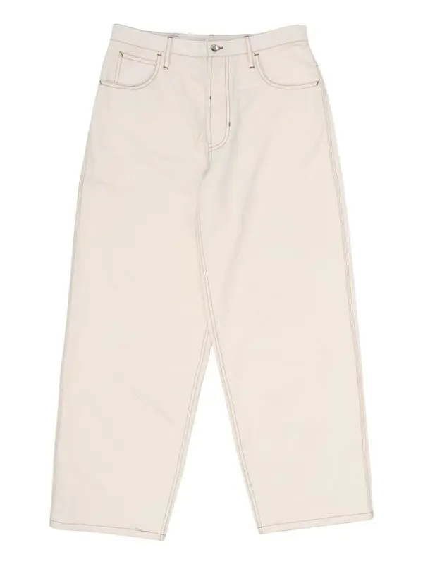 STORY MFG. Poetry Pants Rainbow Patchwork - White