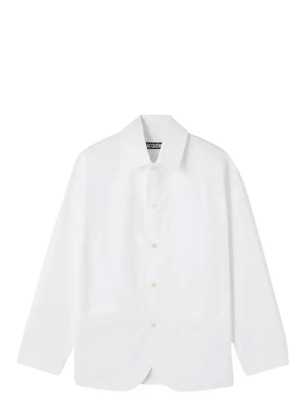 Jacquemus Long-sleeved Shirt Jacket - White