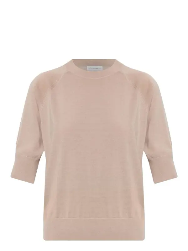 Dries Van Noten Crew Neck Short-sleeved T-shirt - Nude