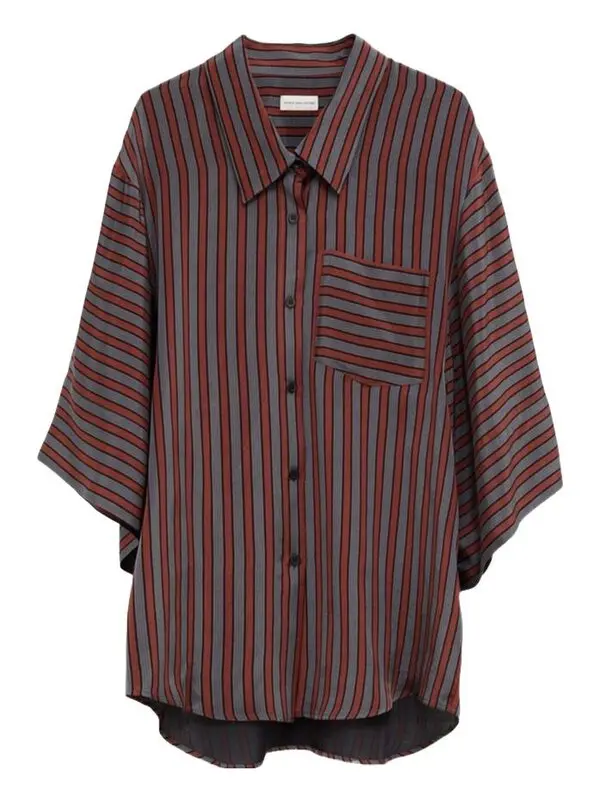 Dries Van Noten Striped Shirt - Black