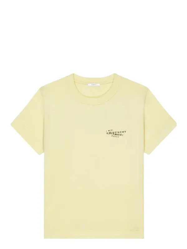 Givenchy Cotton T-shirt With Stamp Print - Nude