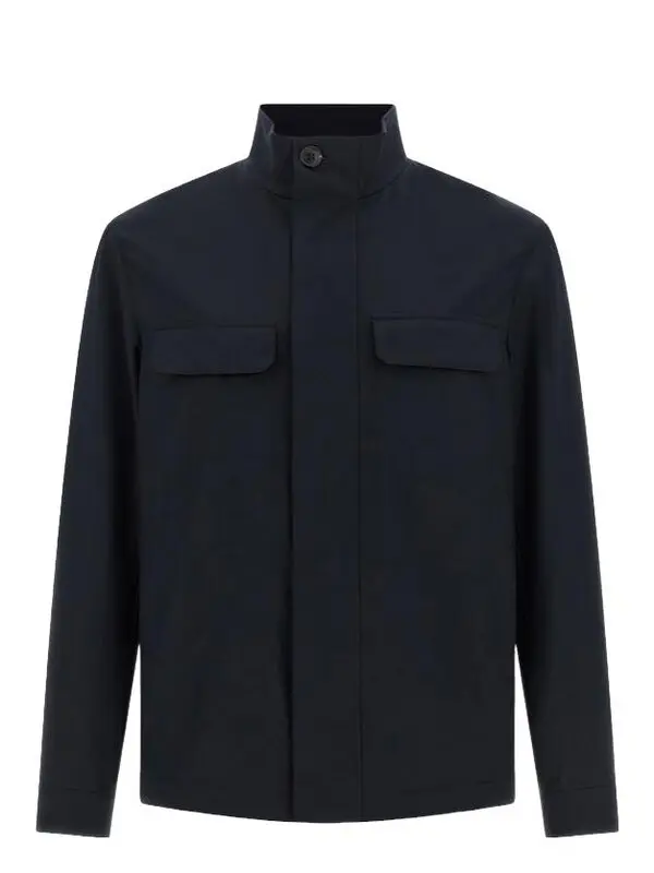 Zegna Stand Collar Jacket - Black