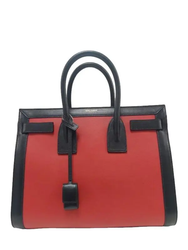 Saint Laurent Logo Letter Handbag - Brown