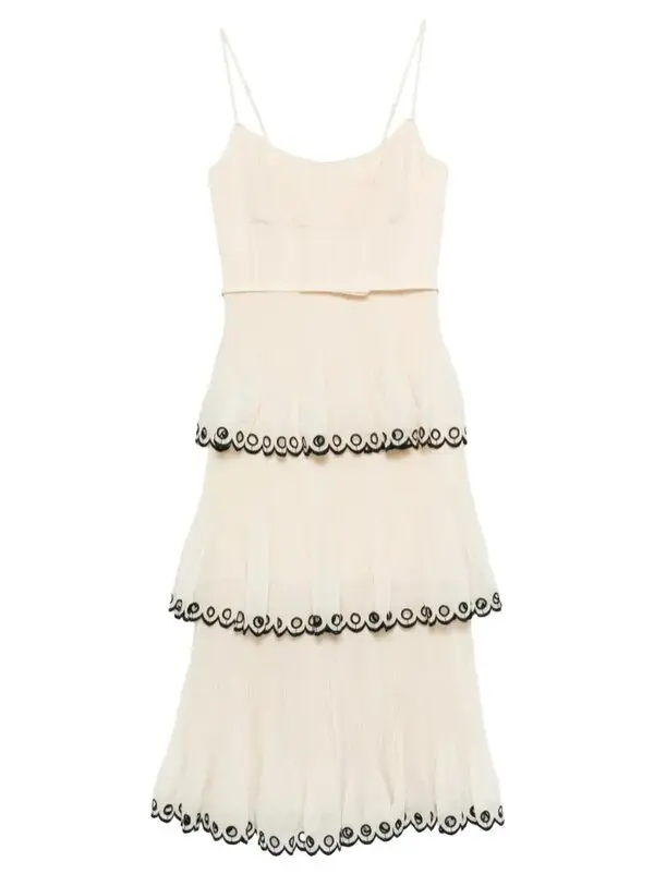 Zimmermann Scoop Neck Midi Dress - White