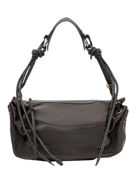 Isabel Marant Étoile Woven Handle Shoulder Bag - Black