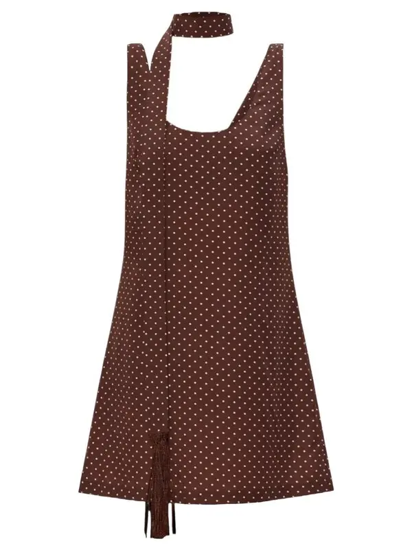Posse Evie Polka-dot Mini Dress - Red