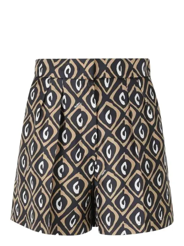 Max Mara Patterned Tailored Shorts - Black
