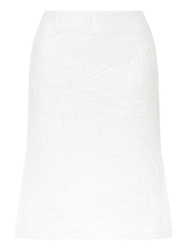 SHUSHU/TONG Pleated Midi Skirt - White