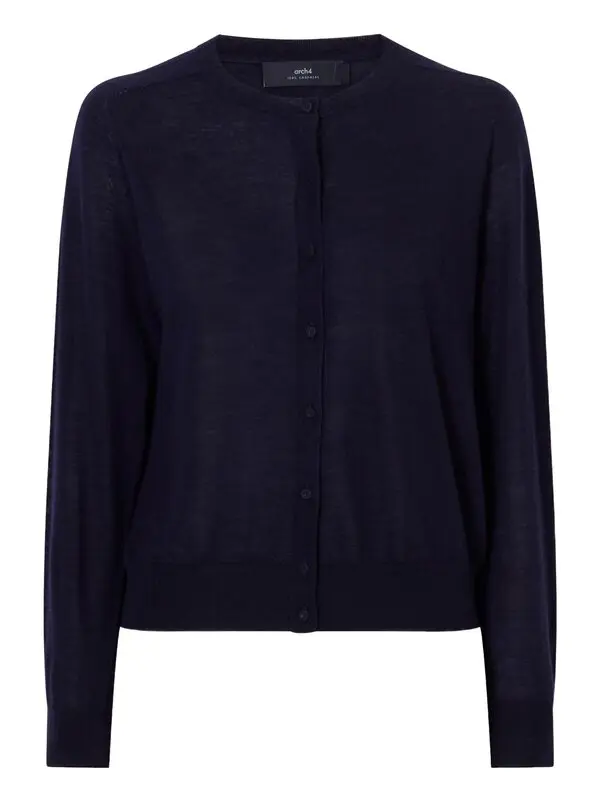 Arch4 Elio Cashmere Cardigan - Navy Blue