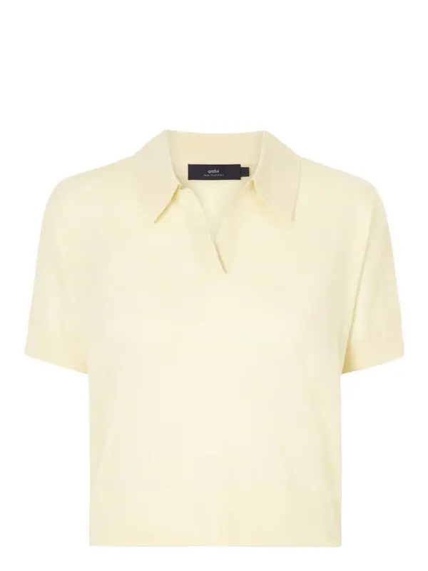 Arch4 Darya Cashmere Polo Shirt - Yellow