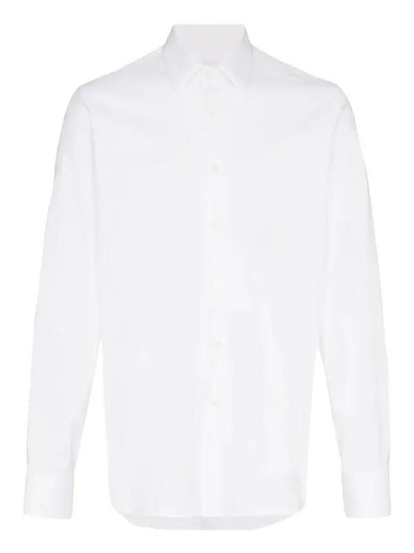 Prada Long Sleeved Buttoned Shirt - White
