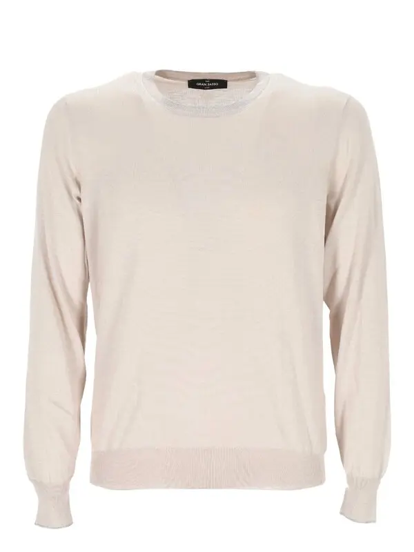 GRAN SASSO Fine-knit Crew-neck Jumper - Nude