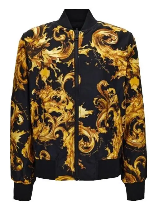 Versace Reversible Printed Bomber Jacket - Black