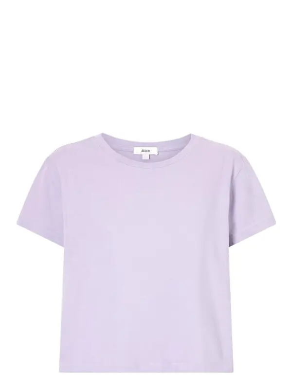 AGOLDE Adine Crew Neck T-shirt - Lavender
