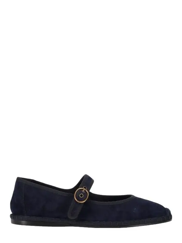 Polo Ralph Lauren Buckle Ballet Flats - Navy