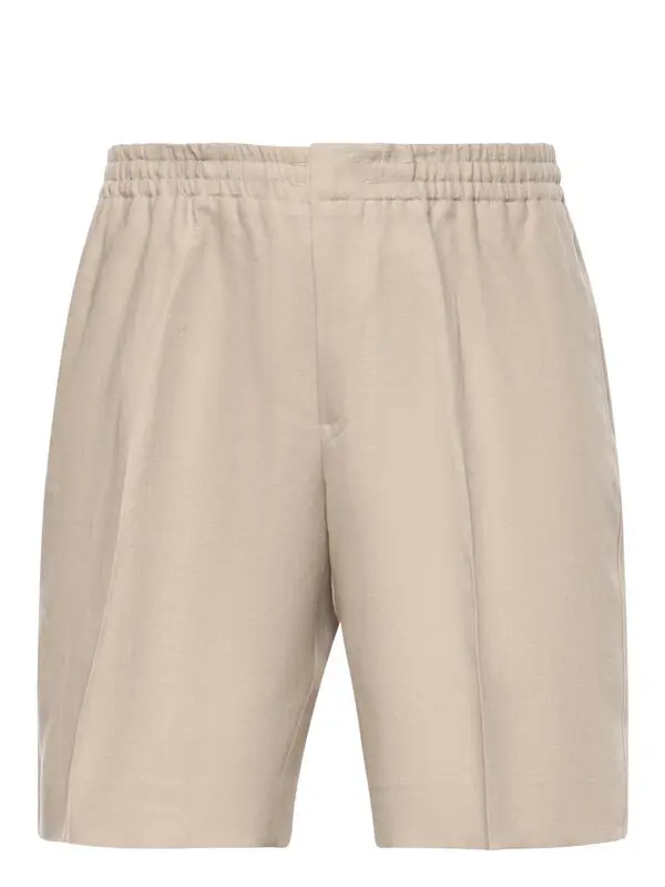 Zegna Tailored Elastic-waist Shorts - Nude