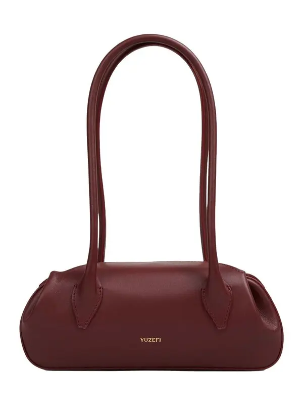 Yuzefi Magnetic Buckle Shoulder Bag - Red
