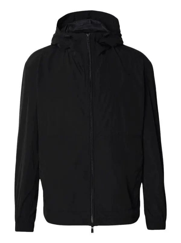 Hugo Boss Zip Hooded Jacket - Black