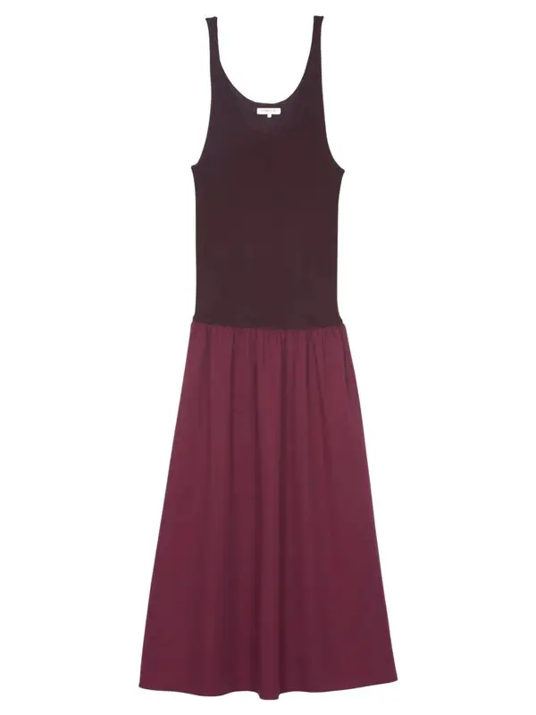 THE FRANKIE SHOP Iliya Drop Waist Maxi Dress - Red