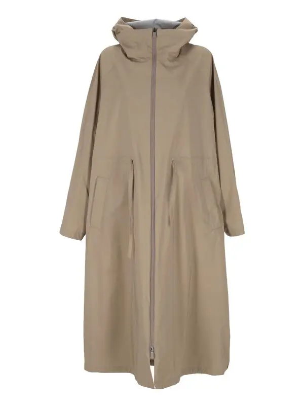 Herno Drawstring Hooded Coat - Nude