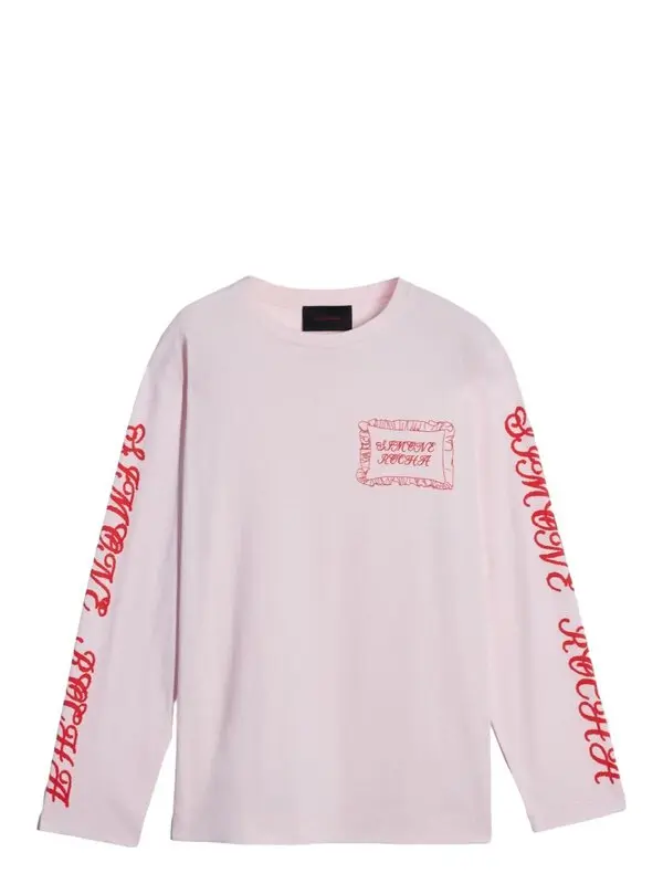 Simone Rocha Printed Long Sleeve T-shirt - Pink