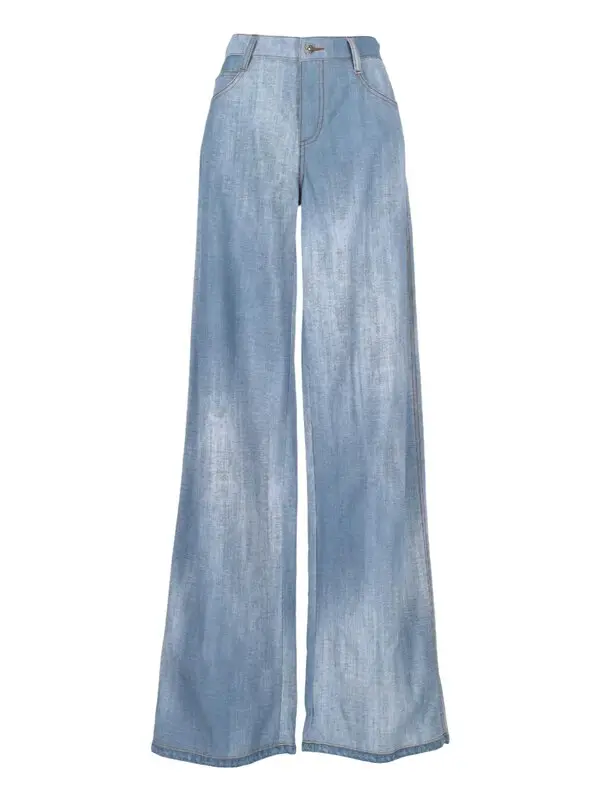 Ermanno Scervino High-rise Wide-leg Jeans - Blue