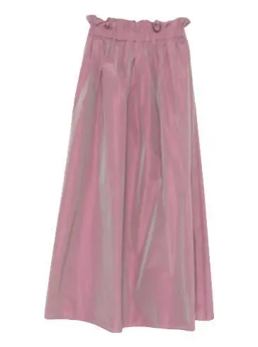Herno Elasticated Waist Midi Skirt With Pleated Details - Pink