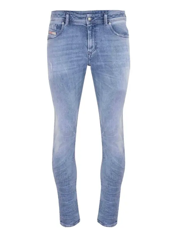 DIESEL® Logo Patch Slim Fit Jeans - Blue