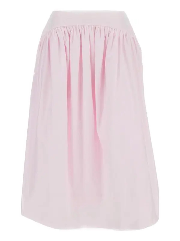 Simone Rocha Pleated Midi Skirt - Pink