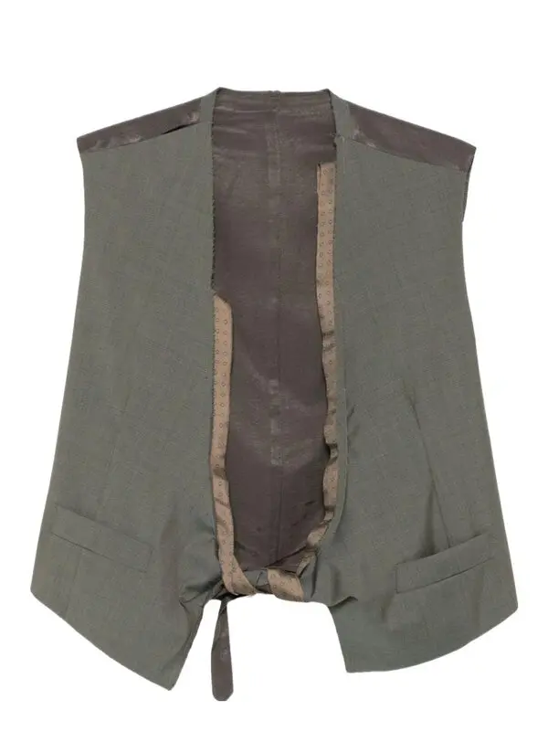 MAGLIANO Lace-up Vest - Gray