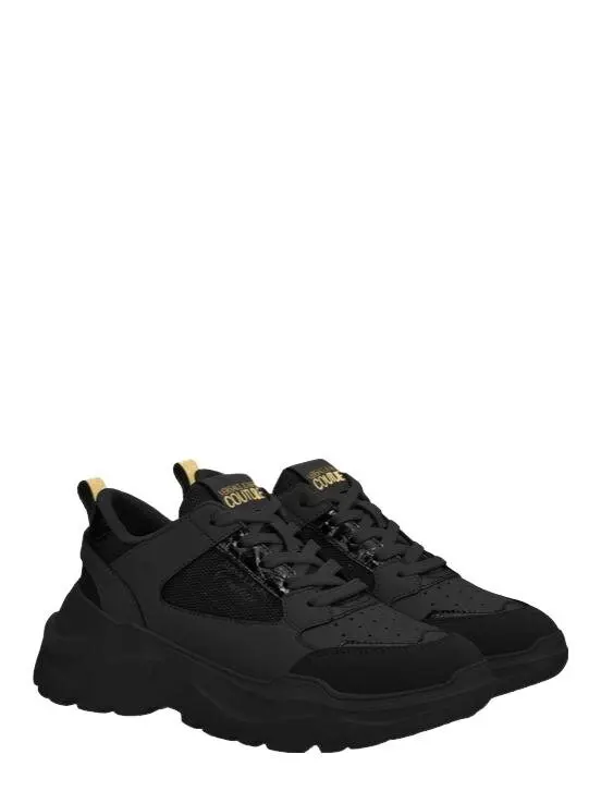 Versace Logo Chunky Low-top Sneakers - Black