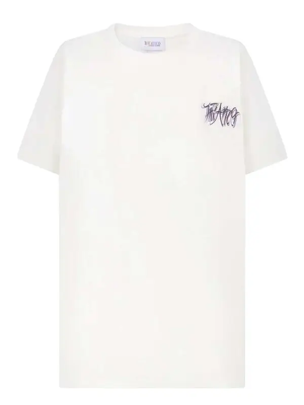 Attico Logo Printed T-shirt - White