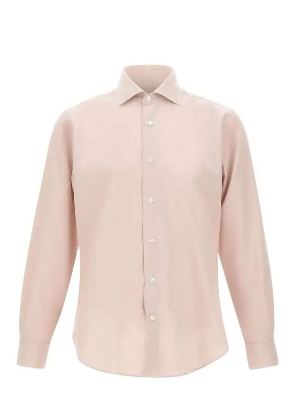 Eleventy Textured Piqué Shirt - Nude