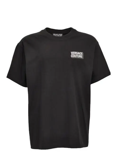 Versace Logo Patch T-shirt - Black