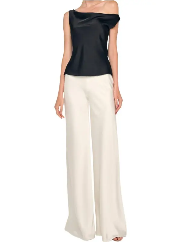 Norma Kamali Drop Shoulder Maria Top - Black