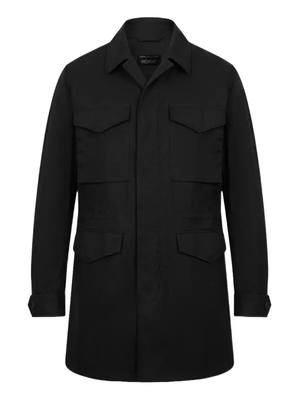 Comme Des Garçons Four-pocket Drawstring Jacket - Black
