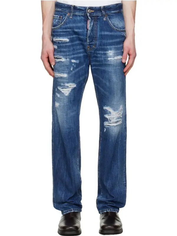Dsquared2 Belt Loop Jeans - Blue