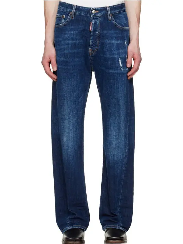 Dsquared2 Belt Loop Jeans - Blue