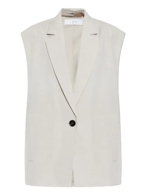 IRO PARIS Sleeveless Vest With Notched Lapel - Grey