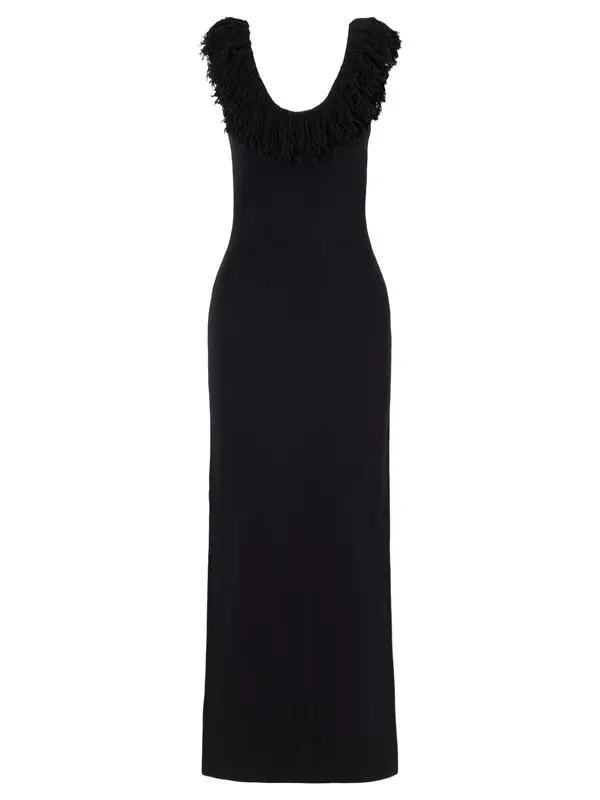 SIR. Marcelline Tasseled Maxi Dress - Black