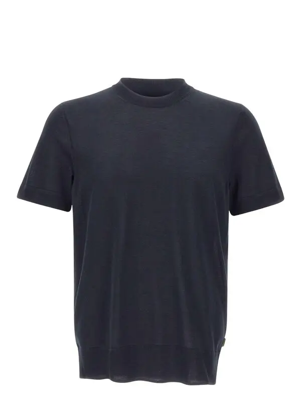 Hugo Boss Knitted Short-sleeve Sweater - Black