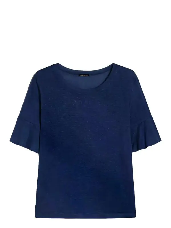 PENNYBLACK Ruffle-sleeve T-shirt - Blue