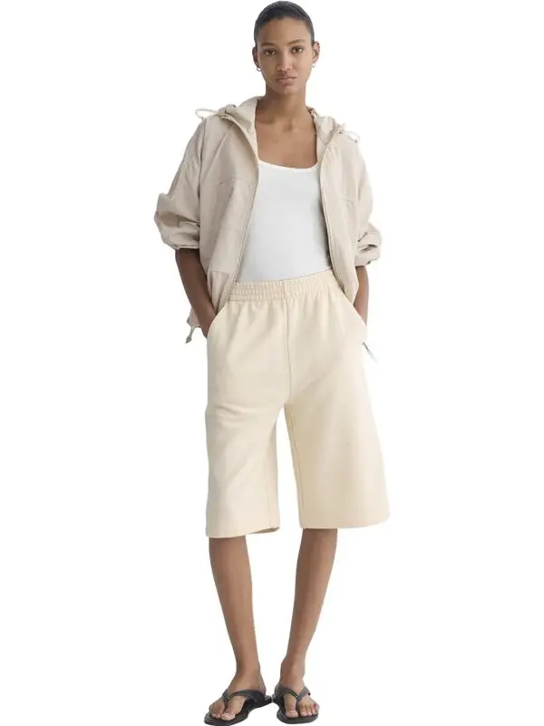 Everlane Lightweight Terry Long Shorts - Parchment